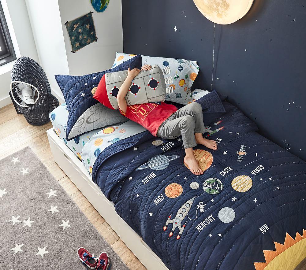 Light Up Rocket Cushion Pottery Barn Kids UK